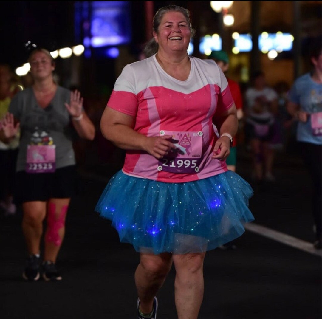 Sleeping Beauty Pink Princess Running Costume Women's Athletic T-shirt ...