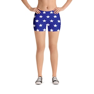 Stars on Blue Running Shorts - Etsy