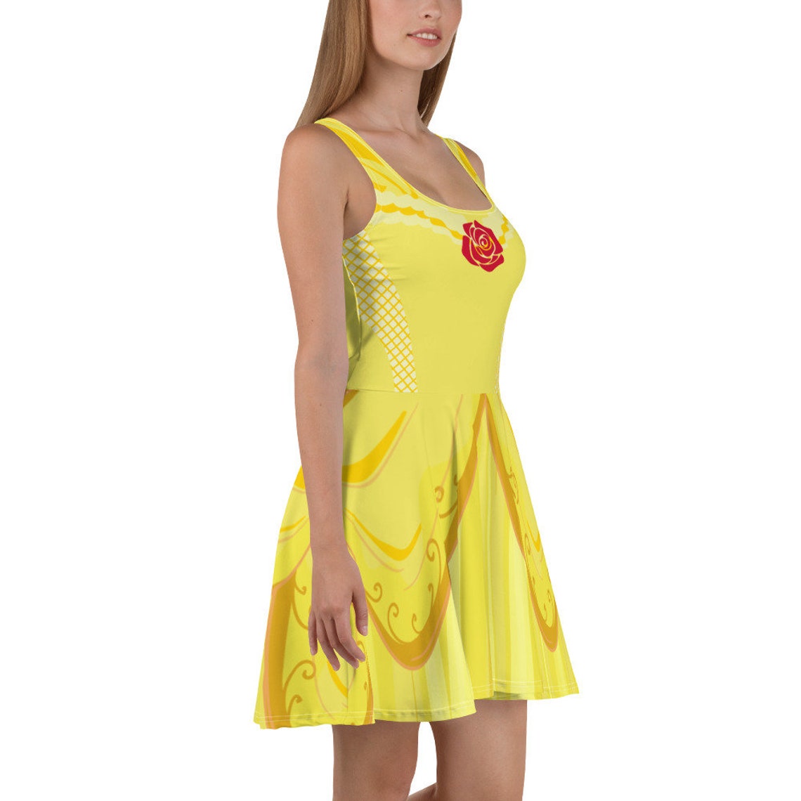 Belle Princess Running Costume Skater Dress - Etsy