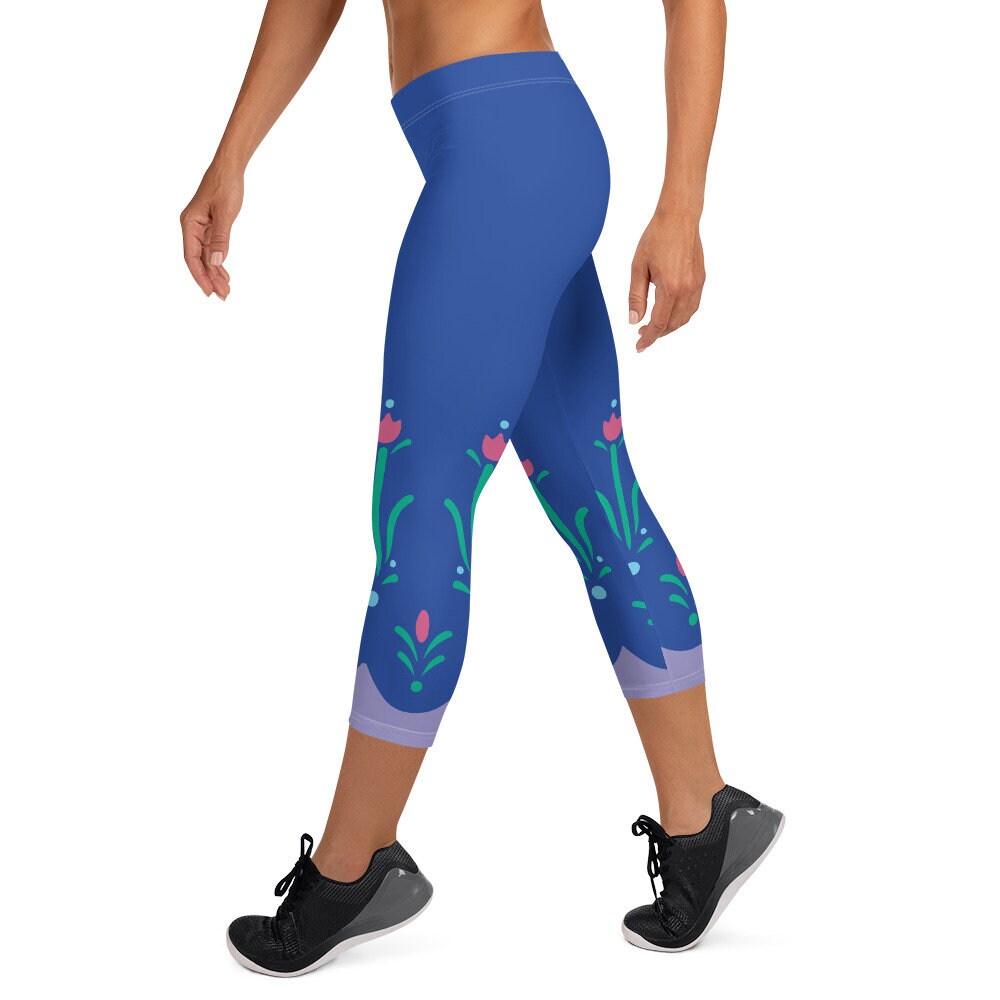 Anna Frozen Inspired Running Costume Capri Leggings - Etsy