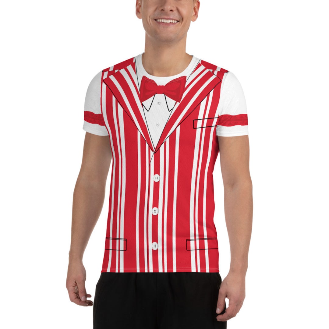 Red Barbershop Quartet Running Costume Men's Athletic T-shirt - Etsy