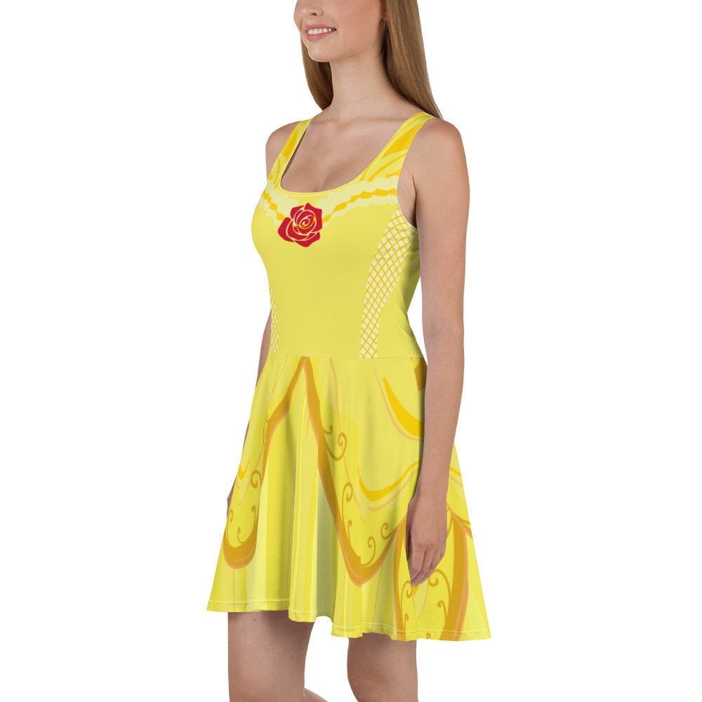 Belle Princess Running Costume Skater Dress - Etsy