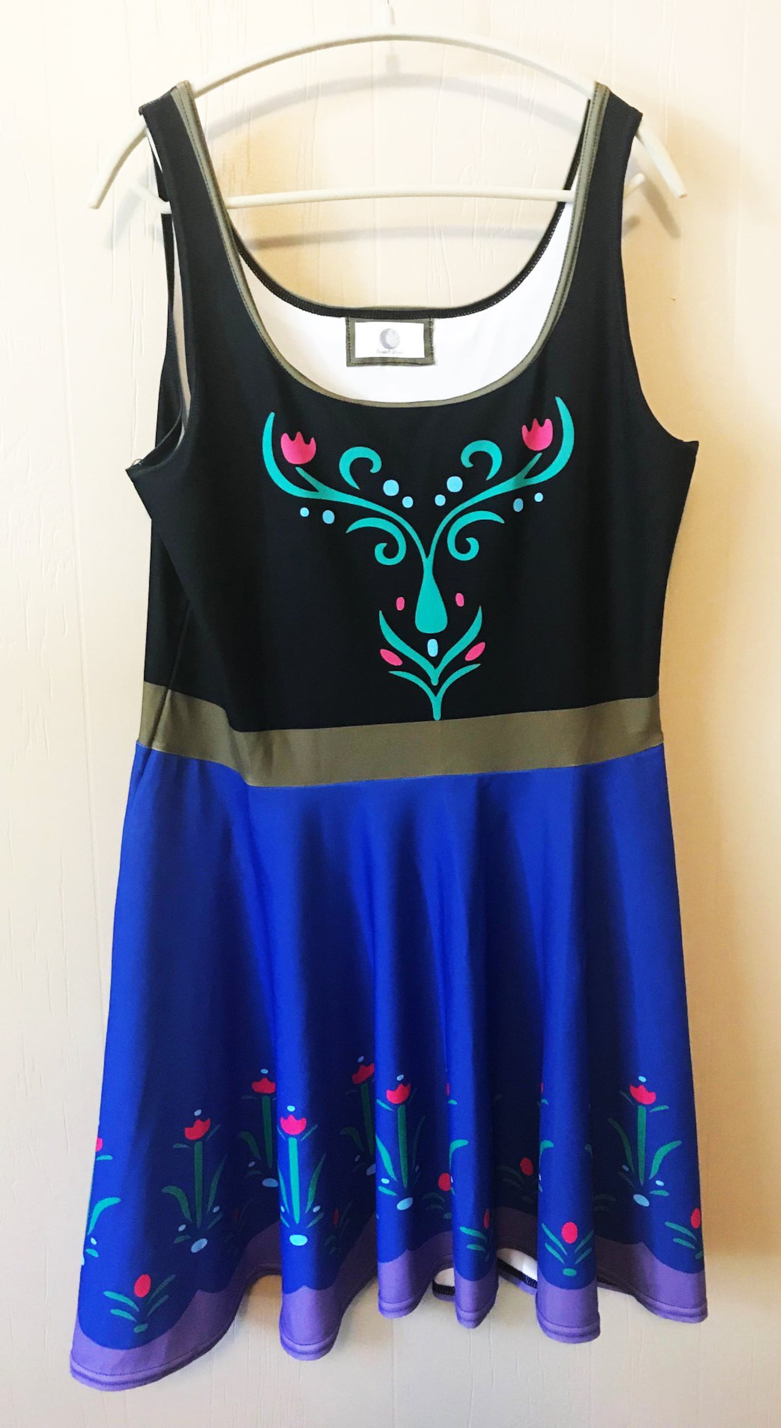 Anna Frozen Inspired Princess Running Costume Skater Dress - Etsy