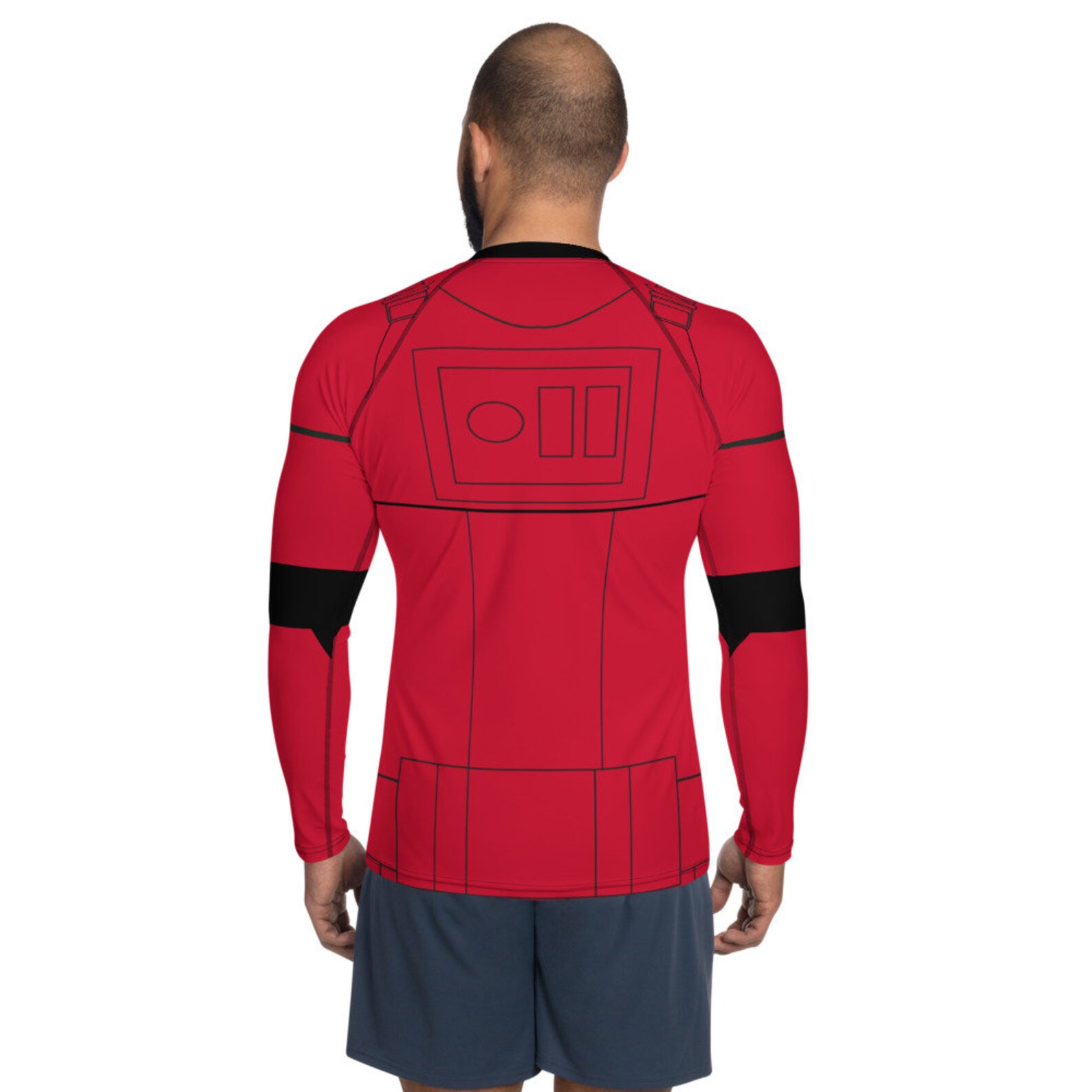 Red Dark Side Guard Running Costume Men's Long Sleeve - Etsy