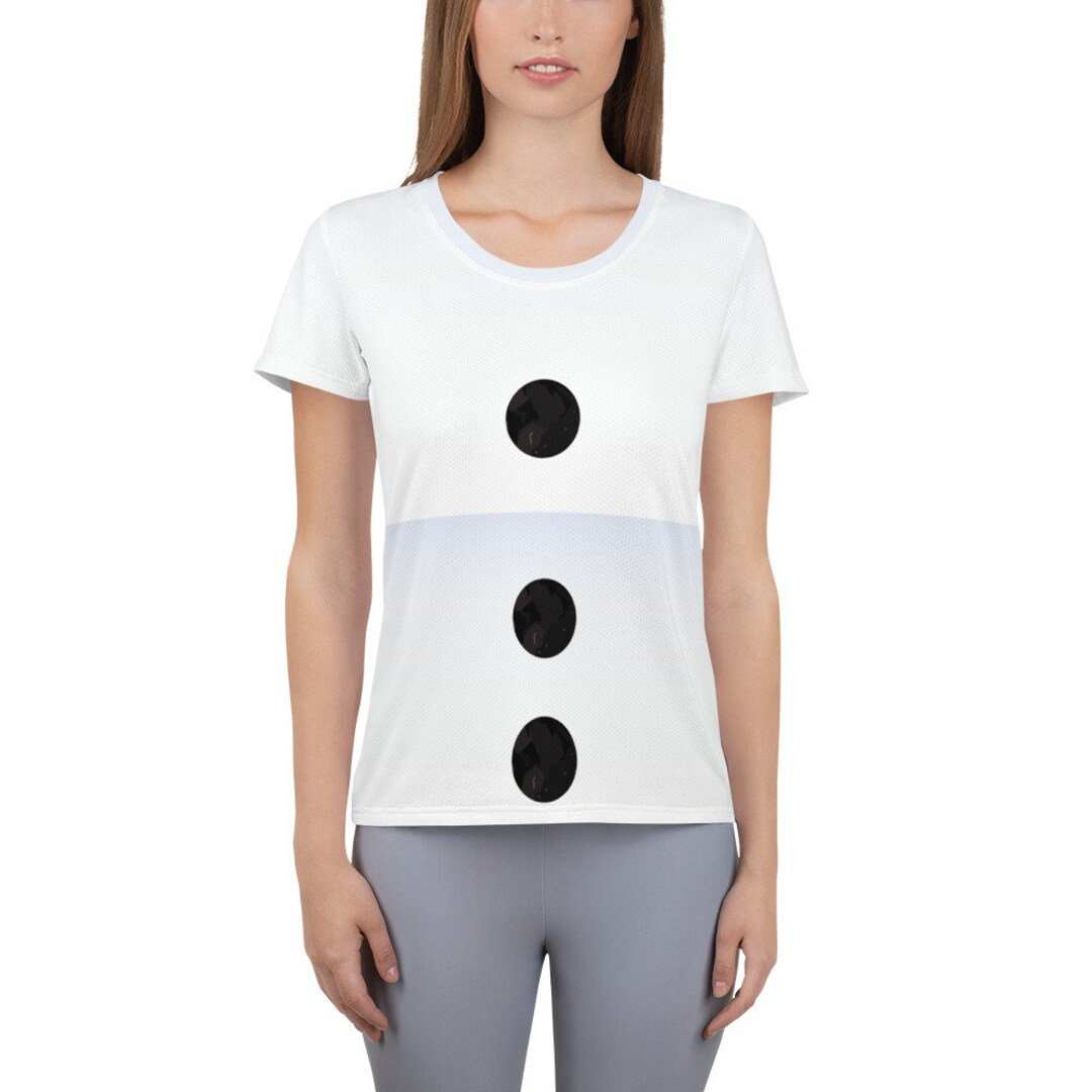 Frozen Snowman Running Costume Women's Athletic T-shirt - Etsy
