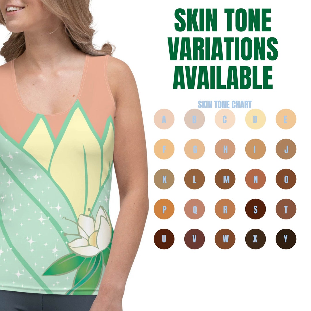 Skin Tone Variations Bayou Princess Running Costume Tank Top - Etsy