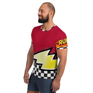 Lightning Fast Running Costume Men's Athletic T-shirt - Etsy
