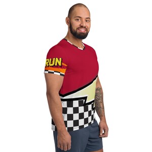 Lightning Fast Running Costume Men's Athletic T-shirt - Etsy