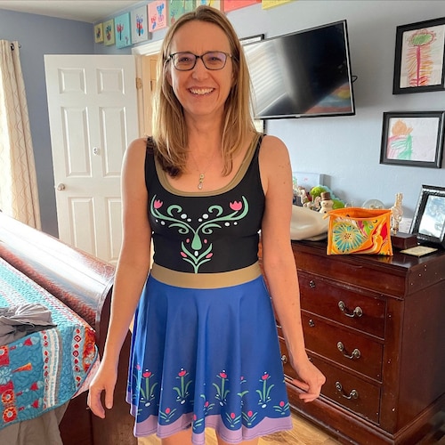 Anna Frozen Dress Anna Frozen Running Costume Anna Princess - Etsy