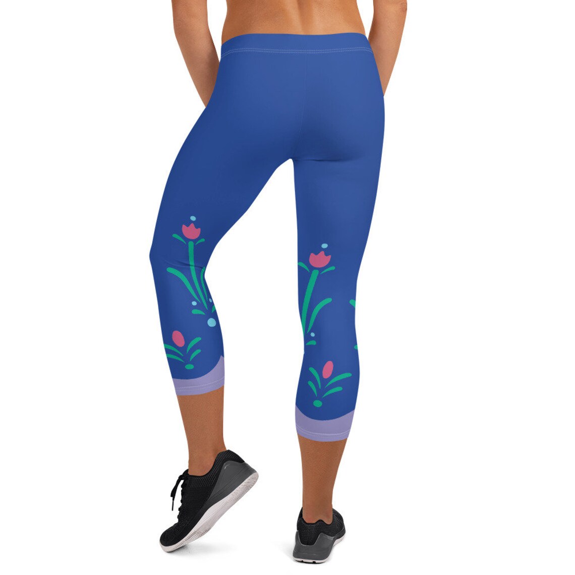 Anna Frozen Inspired Running Costume Capri Leggings - Etsy