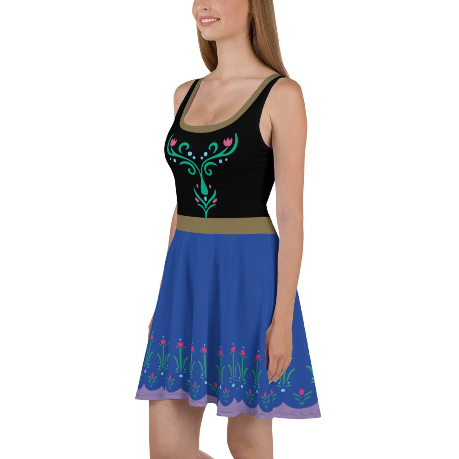 Anna Frozen Inspired Princess Running Costume Skater Dress - Etsy