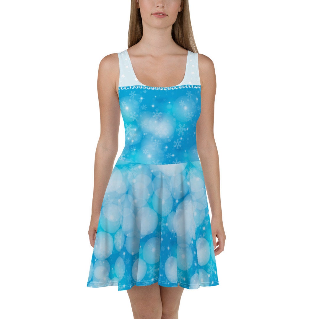 Elsa Frozen Inspired Princess Running Costume Skater Dress - Etsy