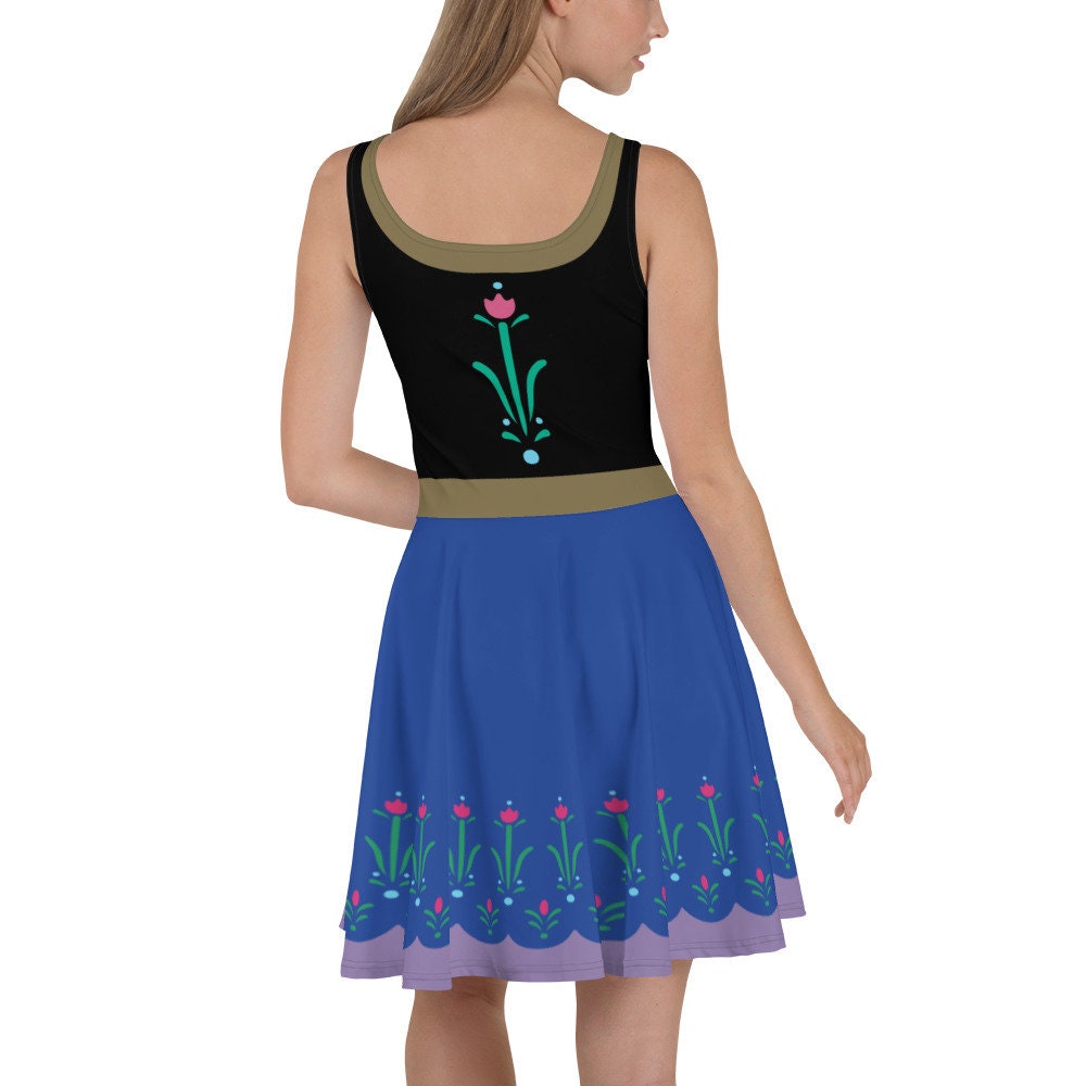 Anna Frozen Inspired Princess Running Costume Skater Dress - Etsy