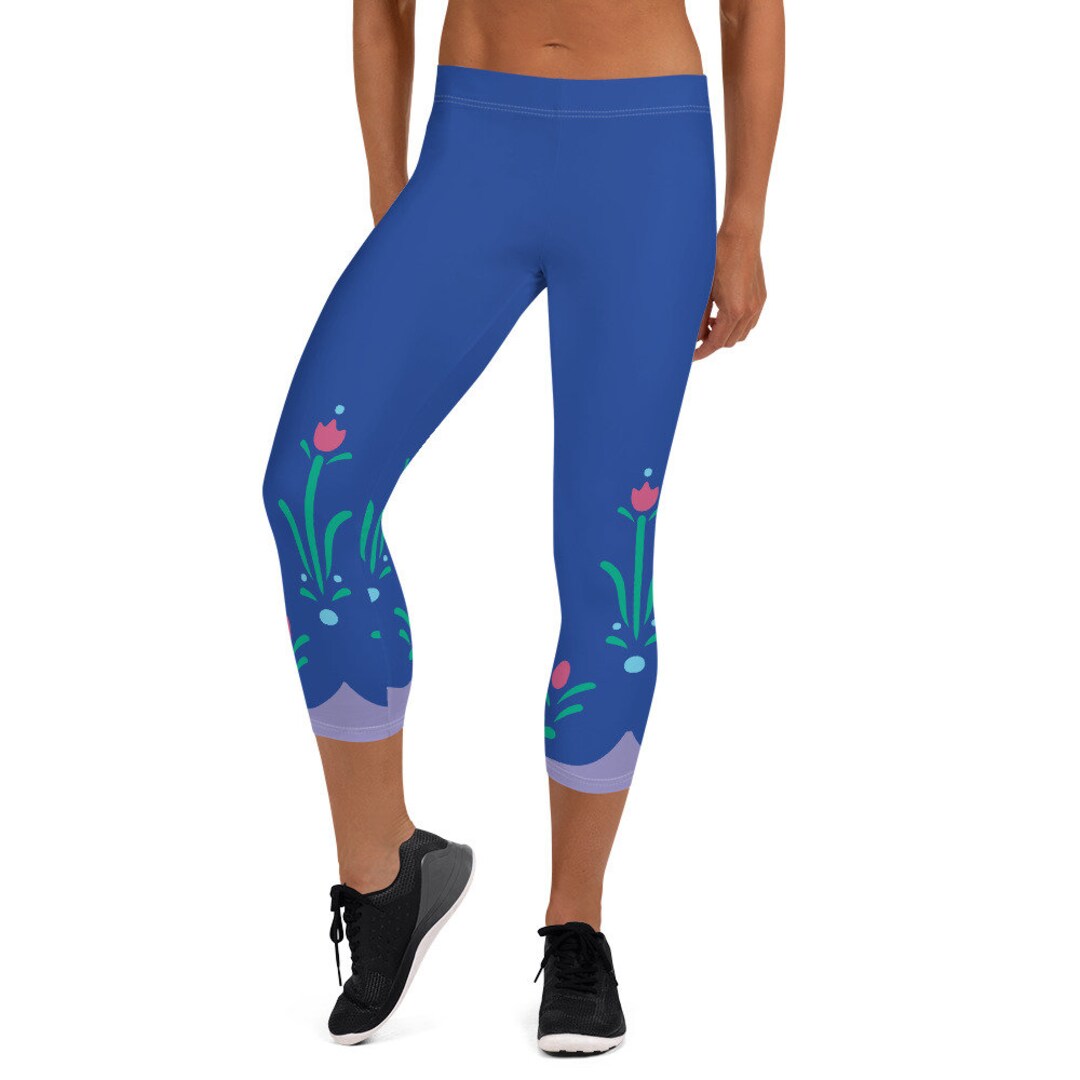 Anna Frozen Inspired Running Costume Capri Leggings - Etsy