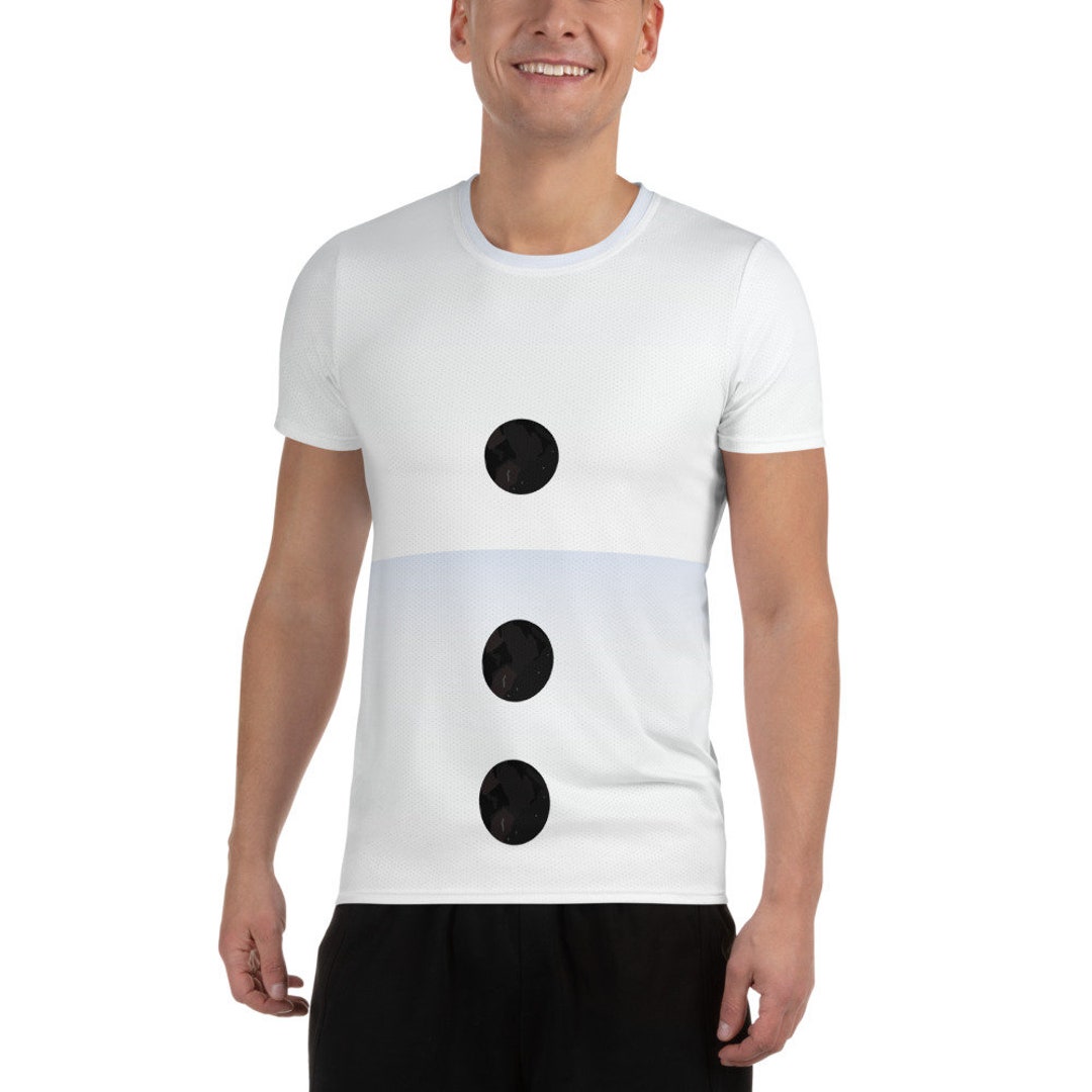Frozen Snowman Running Costume Men's Athletic T-shirt - Etsy