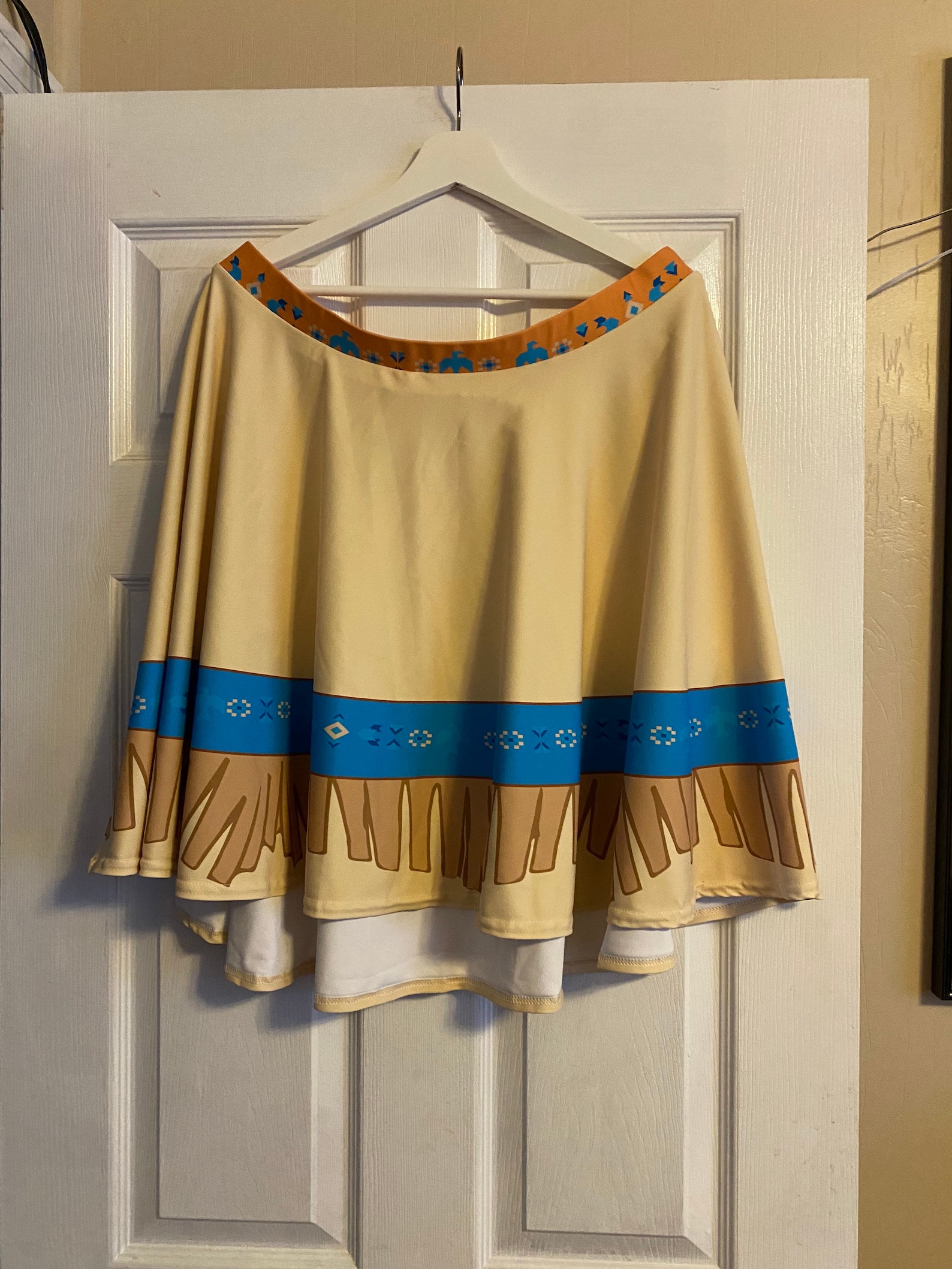 Pocahontas Princess Running Costume Skater Skirt - Etsy