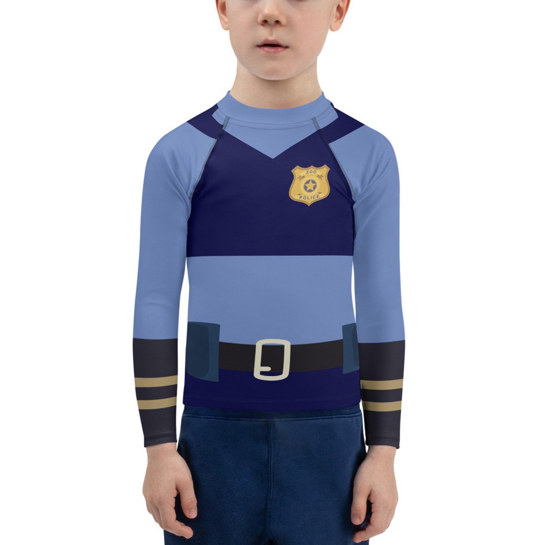 Detective Bunny Running Costume Kids Rash Guard - Etsy