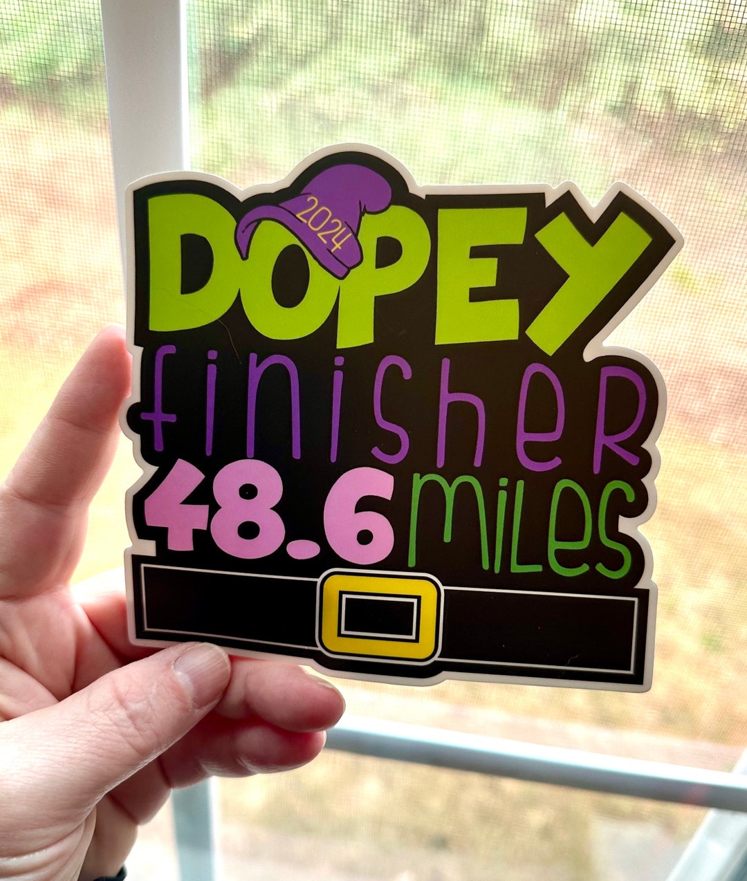 2024 Dopey Challenge Finisher Sticker 5"x4.88" - Etsy