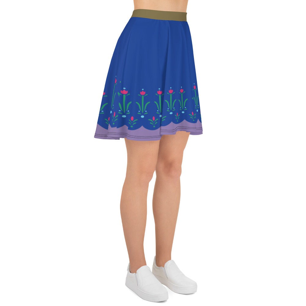 Anna Frozen Inspired Running Costume Skater Skirt - Etsy