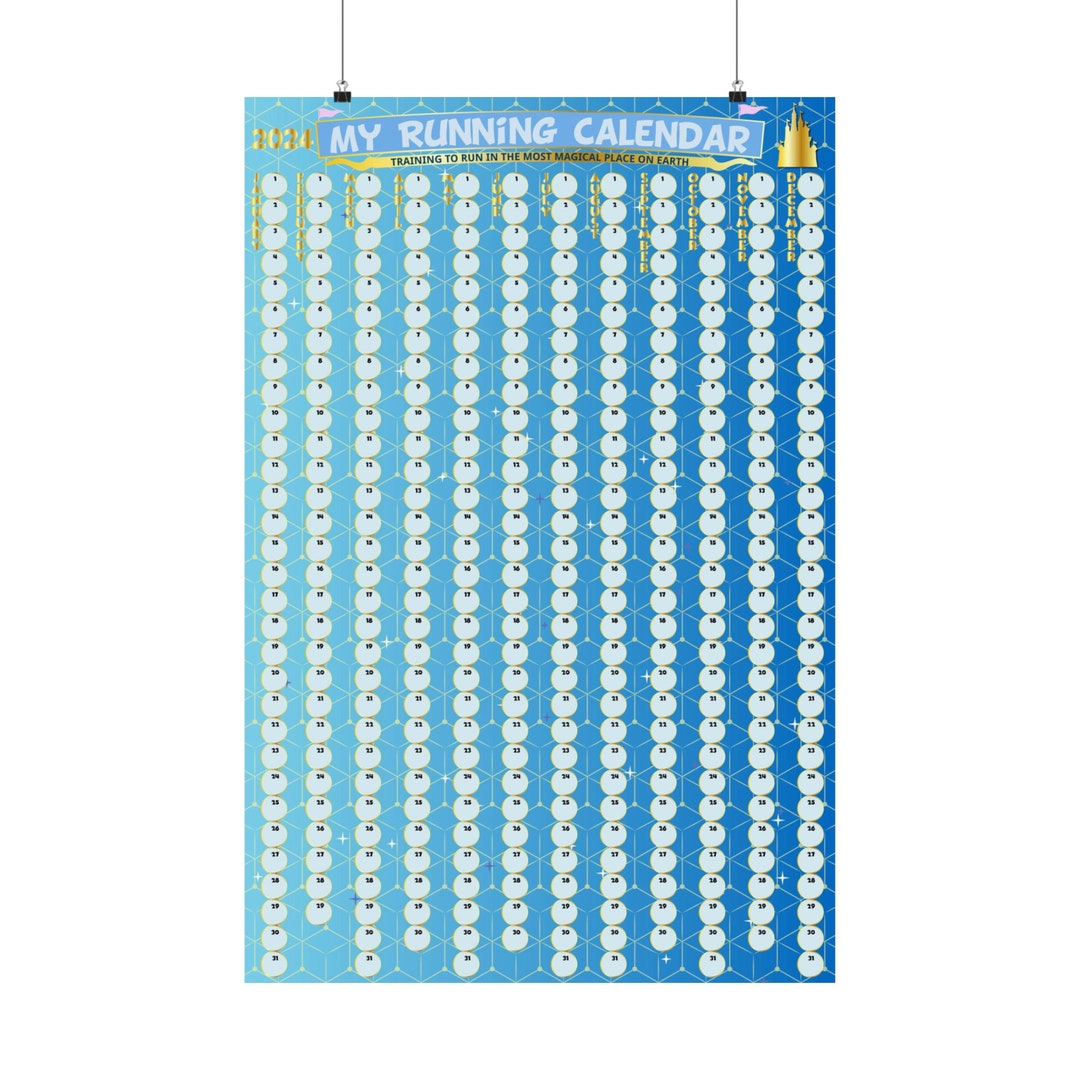 2024 Rundisney Running Training Calendar With Premium Matte Finish - Etsy