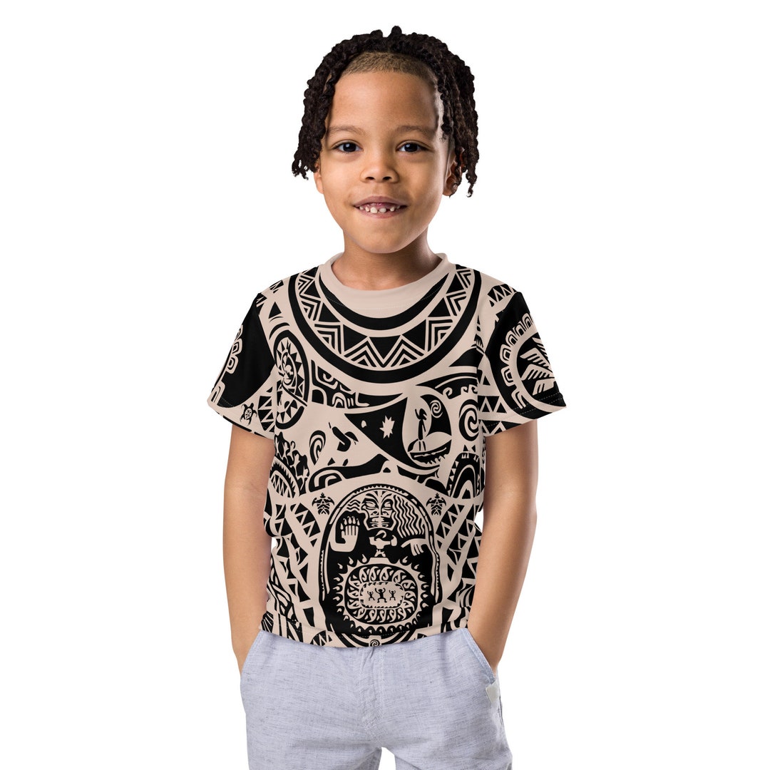 The Legendary Polynesian Demigod Running Costume Kids Crew Neck T-shirt ...
