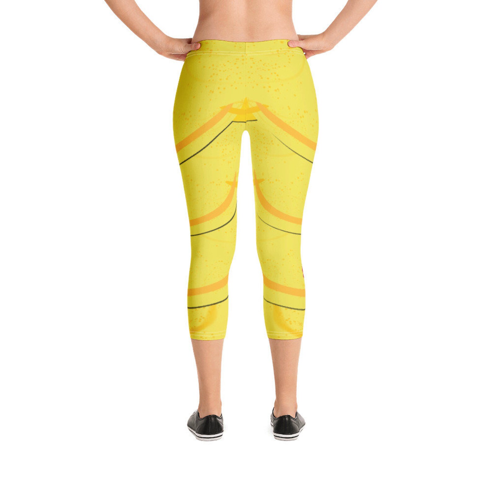 Fancy Ball Gown Belle Running Costume Capri Leggings - Etsy