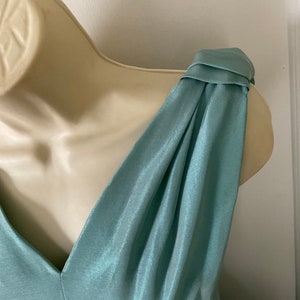 Powder Blue Silk 1950’s Vintage Midi Gown/dress - Powder Blue Taffeta ...