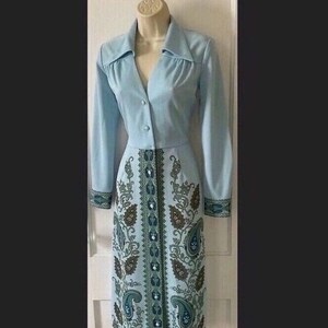 Orange/purple Flower Power Mod Print 1960s Tunic Dress Orange/purple ...