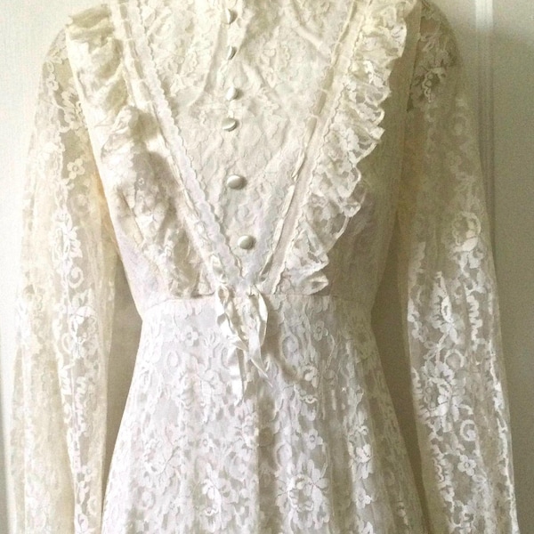 Ivory Ruffle Dress - Etsy