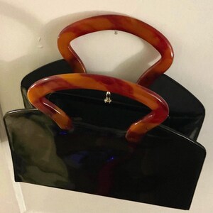Black Patent Leather BOBBIE JEROME 1950’s Bag, Black Bobbie Jerome ...