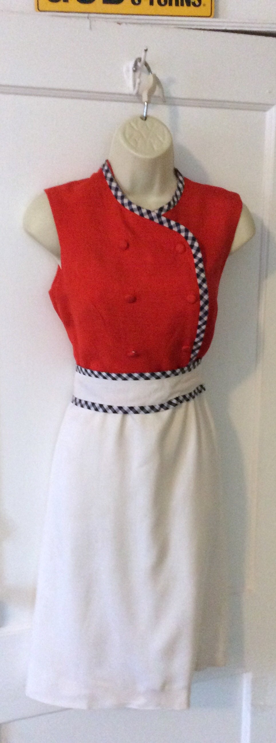 Bonwit Teller Vintage Dress Red/ivory Silk 1970s Vintage Color-block Sailor Dress is by Eleanor ...