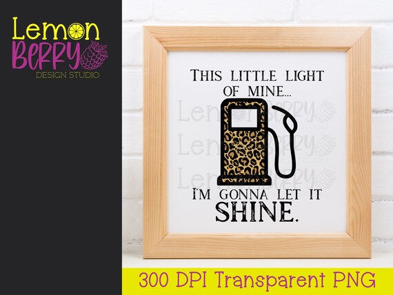 This Little Light of Mine Leopard Gas Light Indicator Digital | Etsy