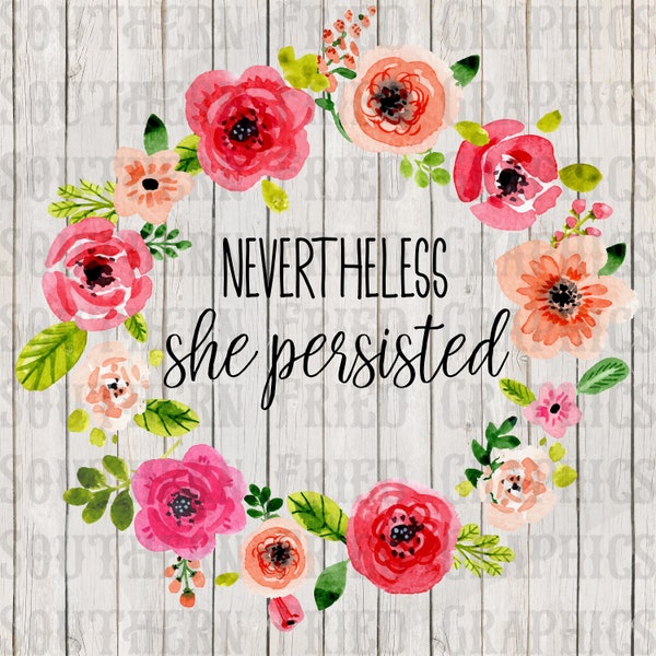 She Persisted Print - Etsy