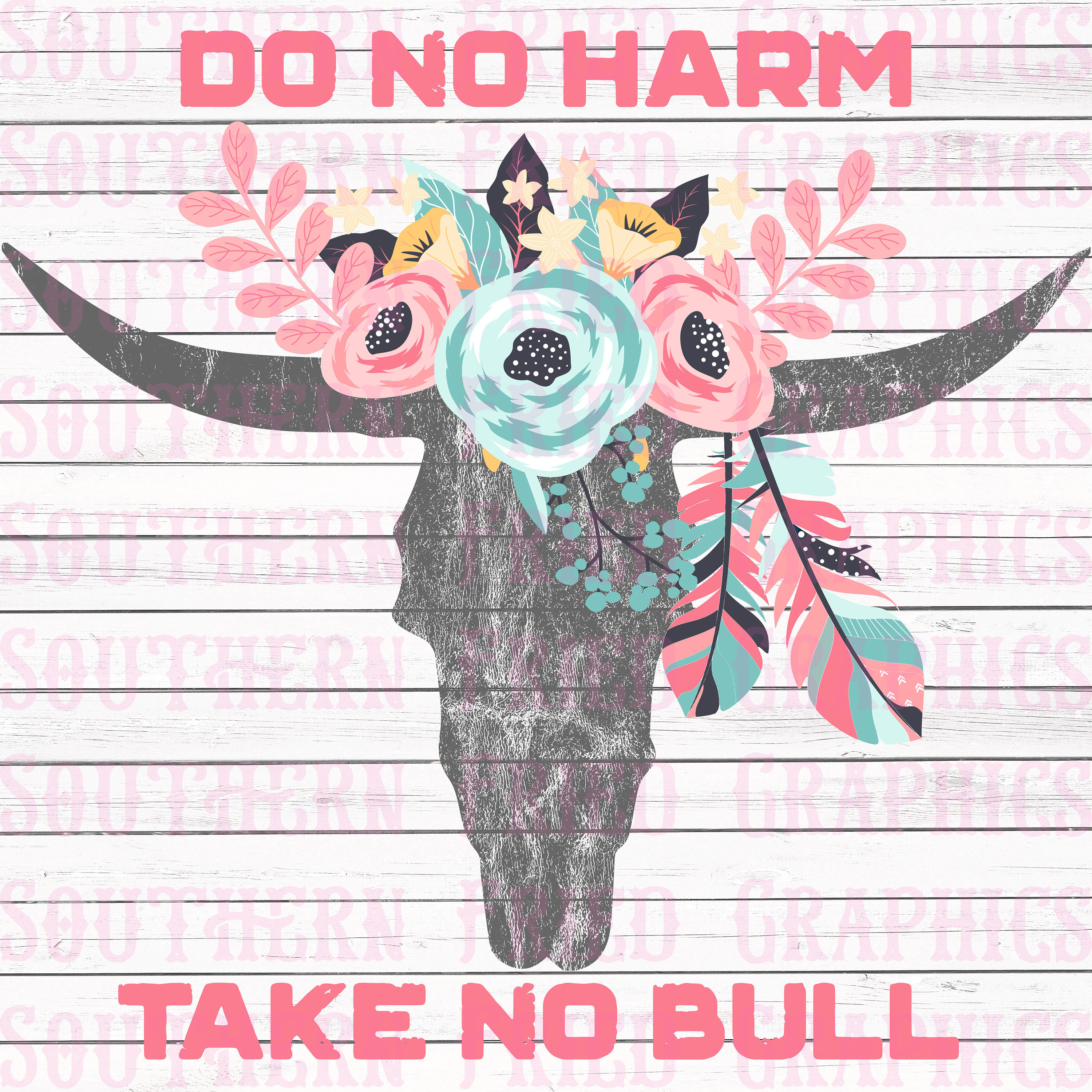 Do No Harm Take No Bull Digital Graphic - Etsy