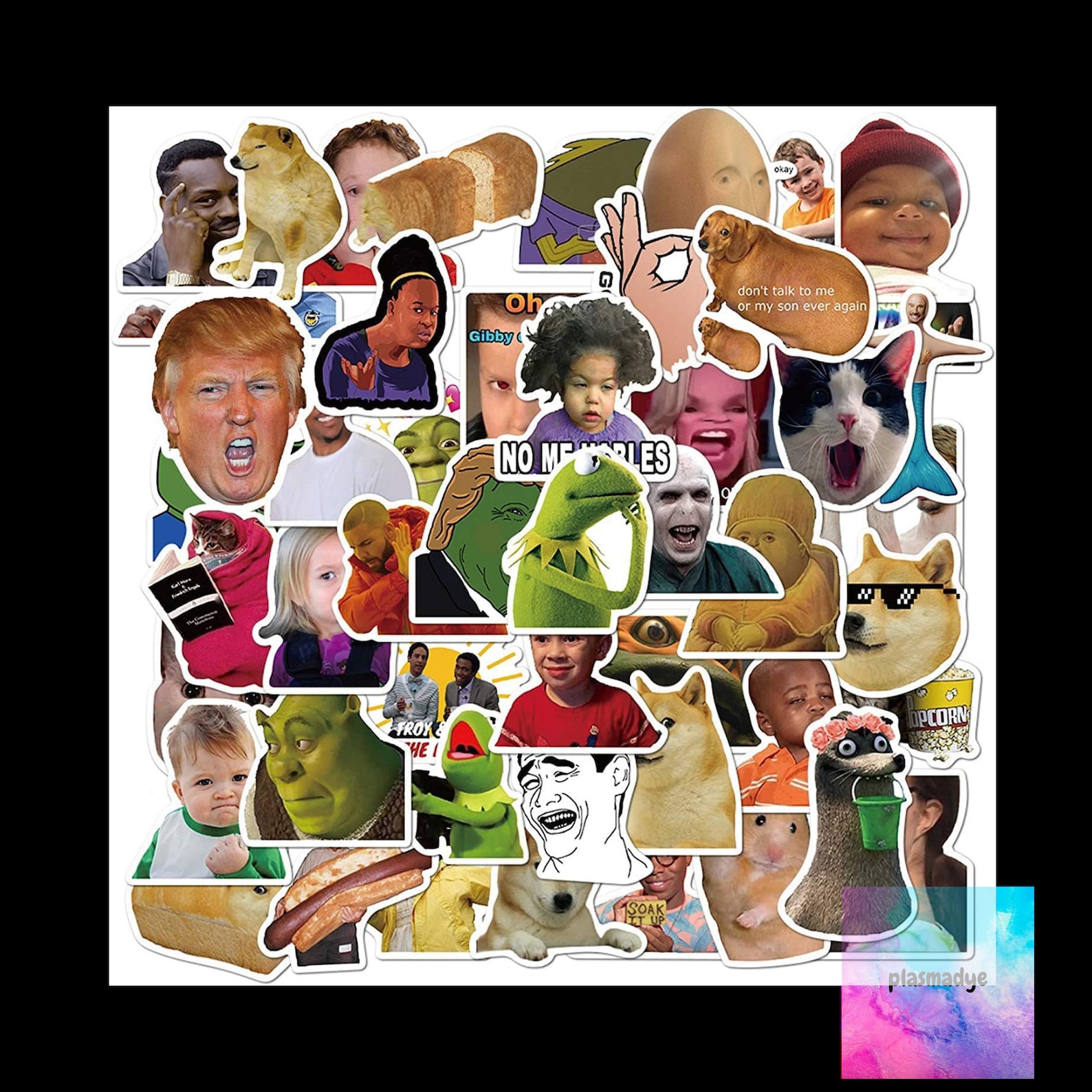 Meme Stickers - Vinyl Waterproof - Random 5 Pack - Etsy