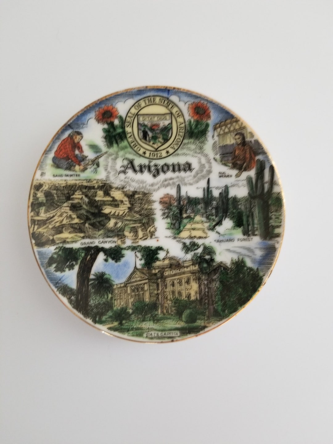 Arizona Mini State Plate - Etsy