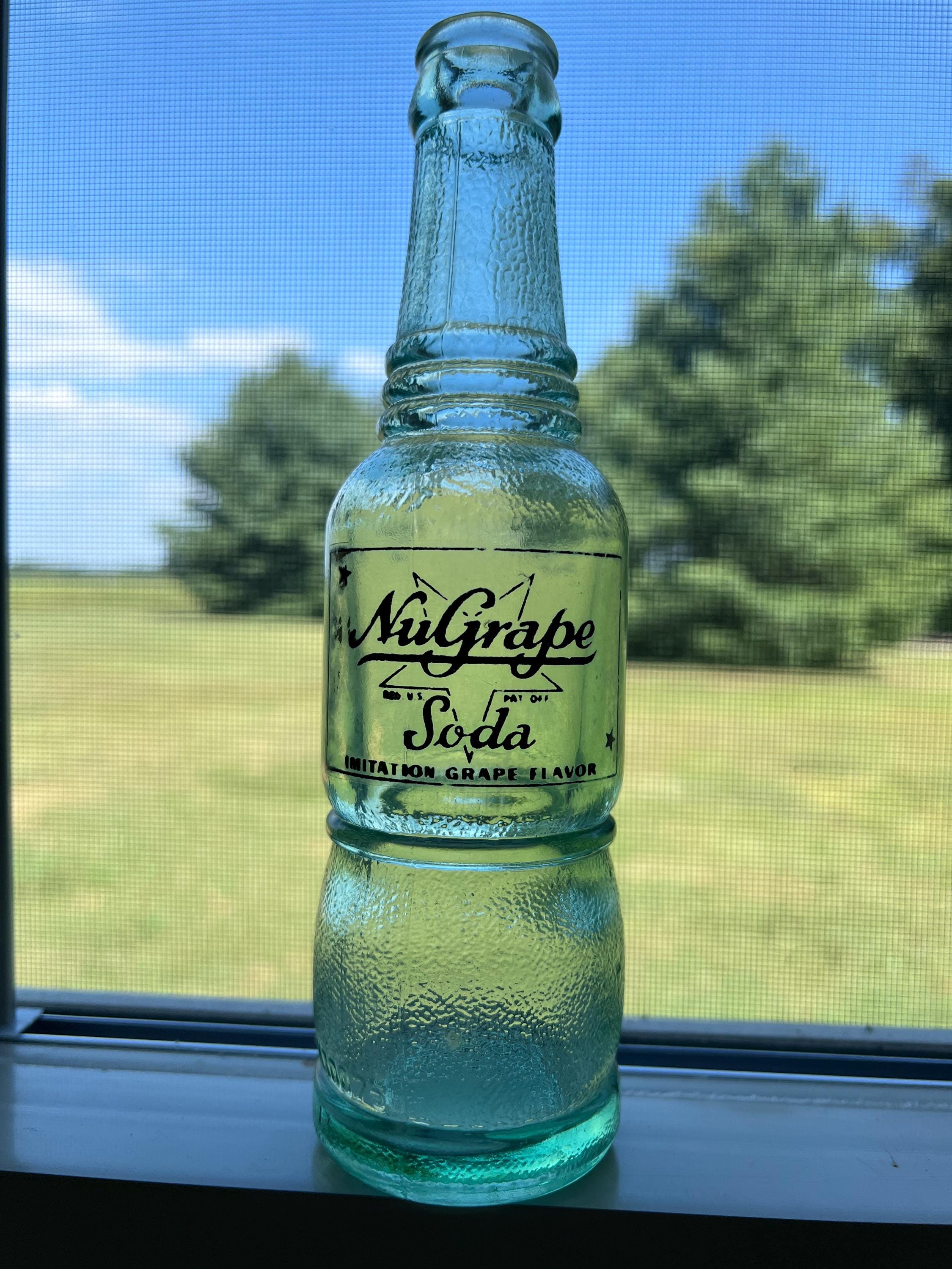 Vintage Nugrape Soda Bottle - Etsy