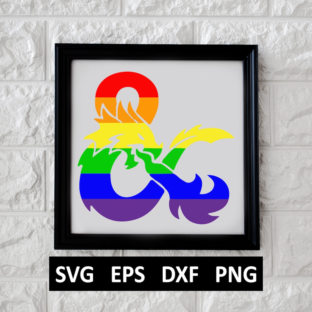 Pride Dungeons and Dragons SVG, D&D SVG, Digital Download for Cricut ...