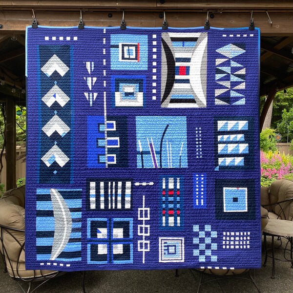 Abstract Quilt - Etsy