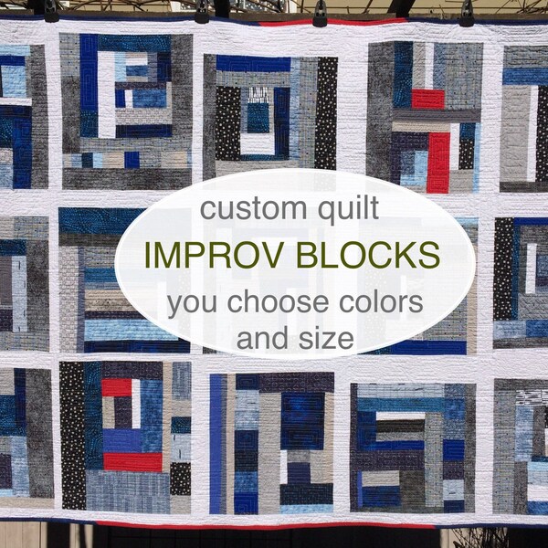 Improv Quilt - Etsy