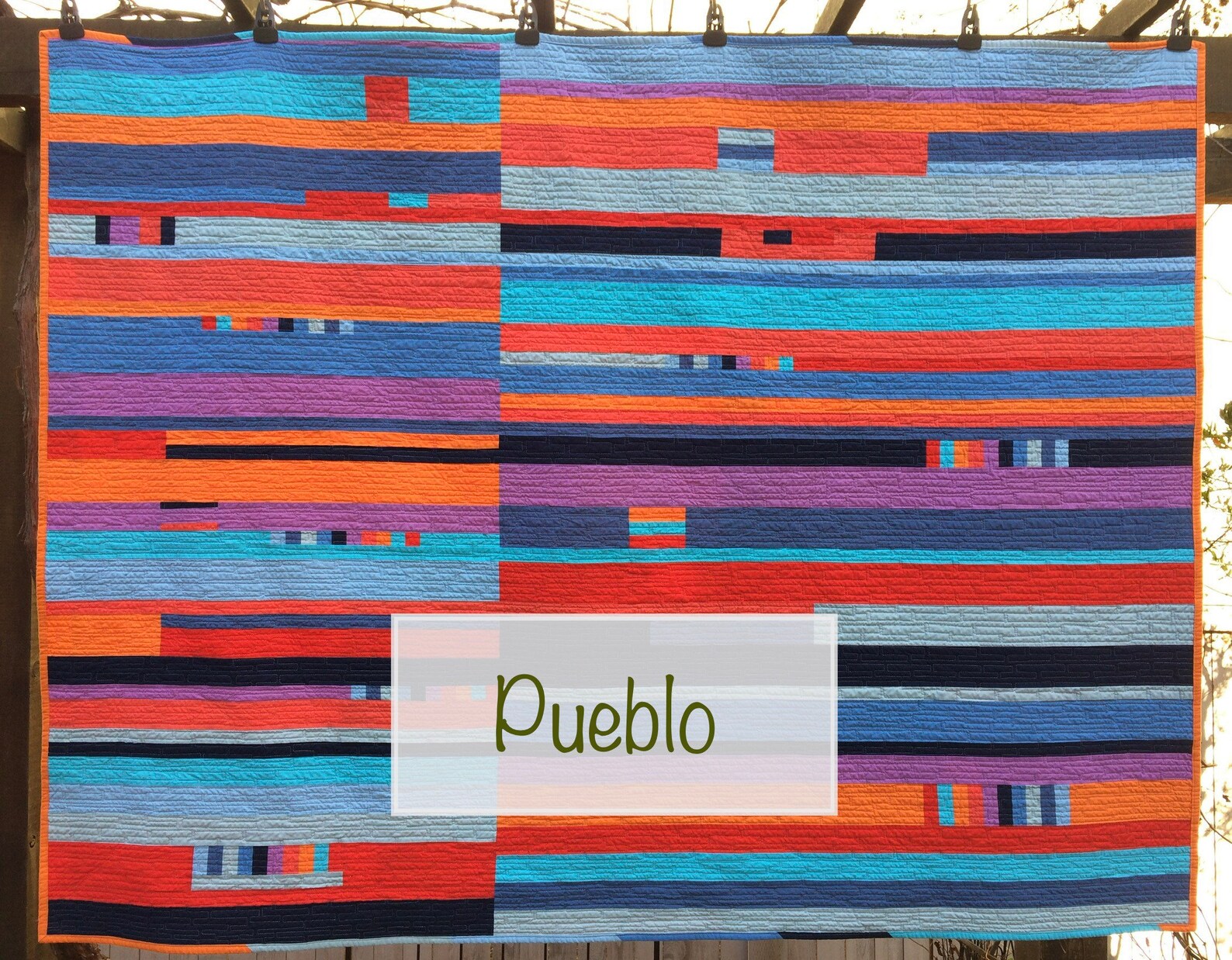 Modern Custom Quilt MODERN LINEAR Mid-century Design. Made to - Etsy