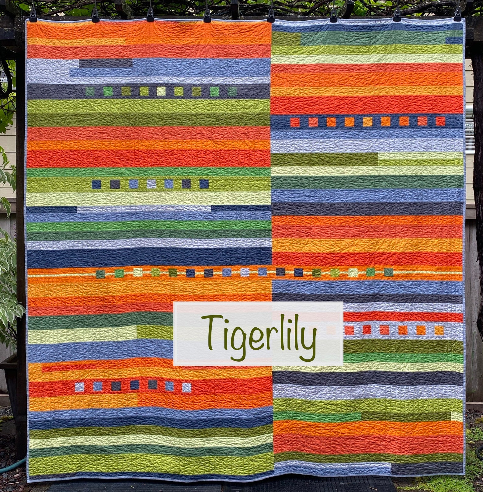 Modern Custom Quilt MODERN LINEAR Mid-century Design. Made to - Etsy