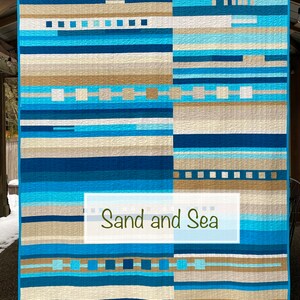 Modern Custom Quilt MODERN LINEAR Mid-century Design. Made to Order ...