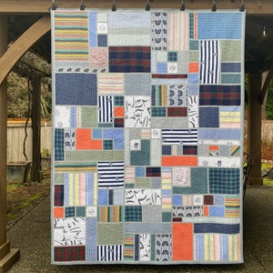 Custom Memory Quilt. Made-to-order Quilt Using Clothing Worn by Your ...