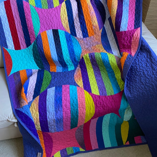 Abstract Quilt - Etsy