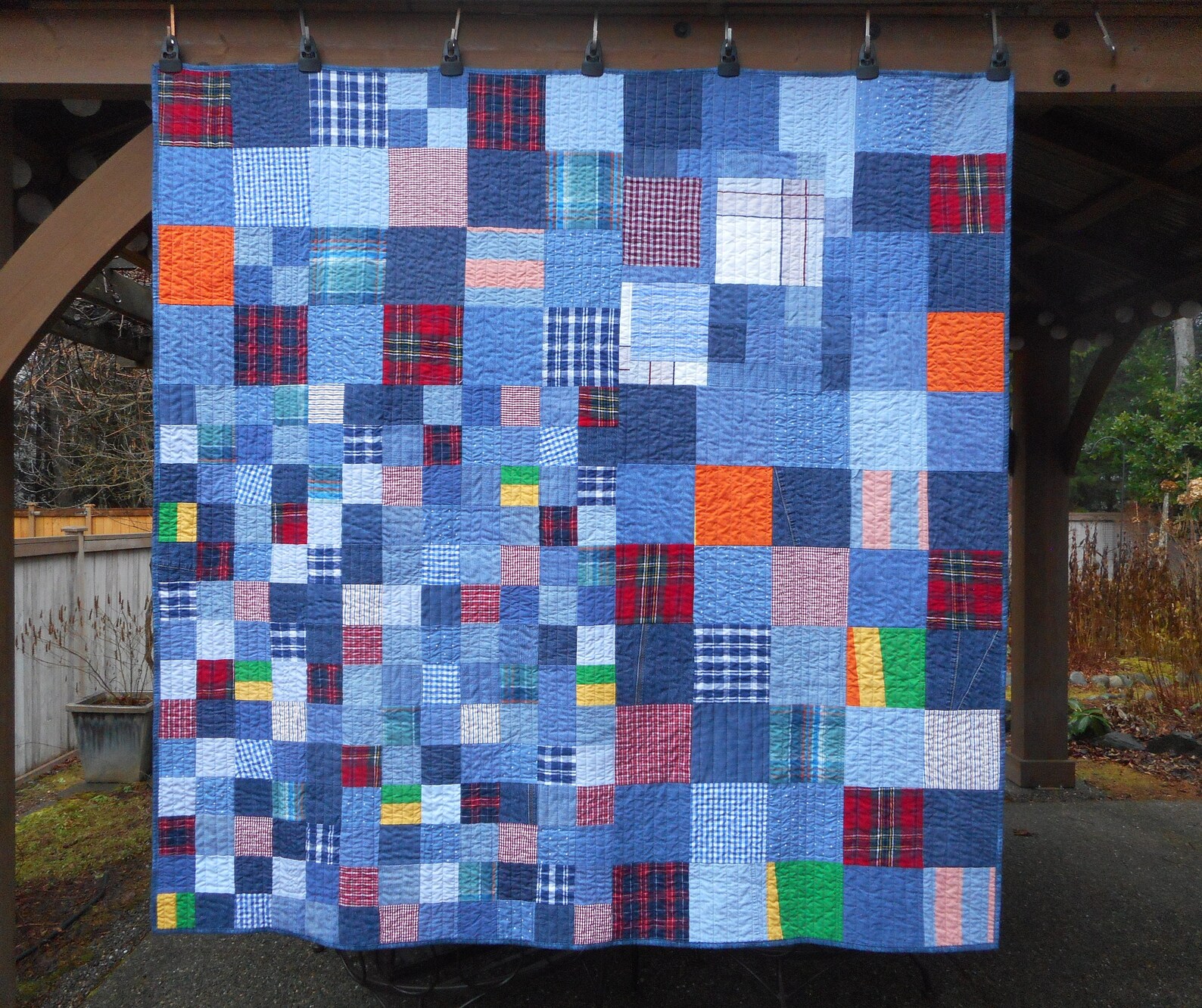 Custom Memory Quilt. Made-to-order quilt using clothing worn | Etsy