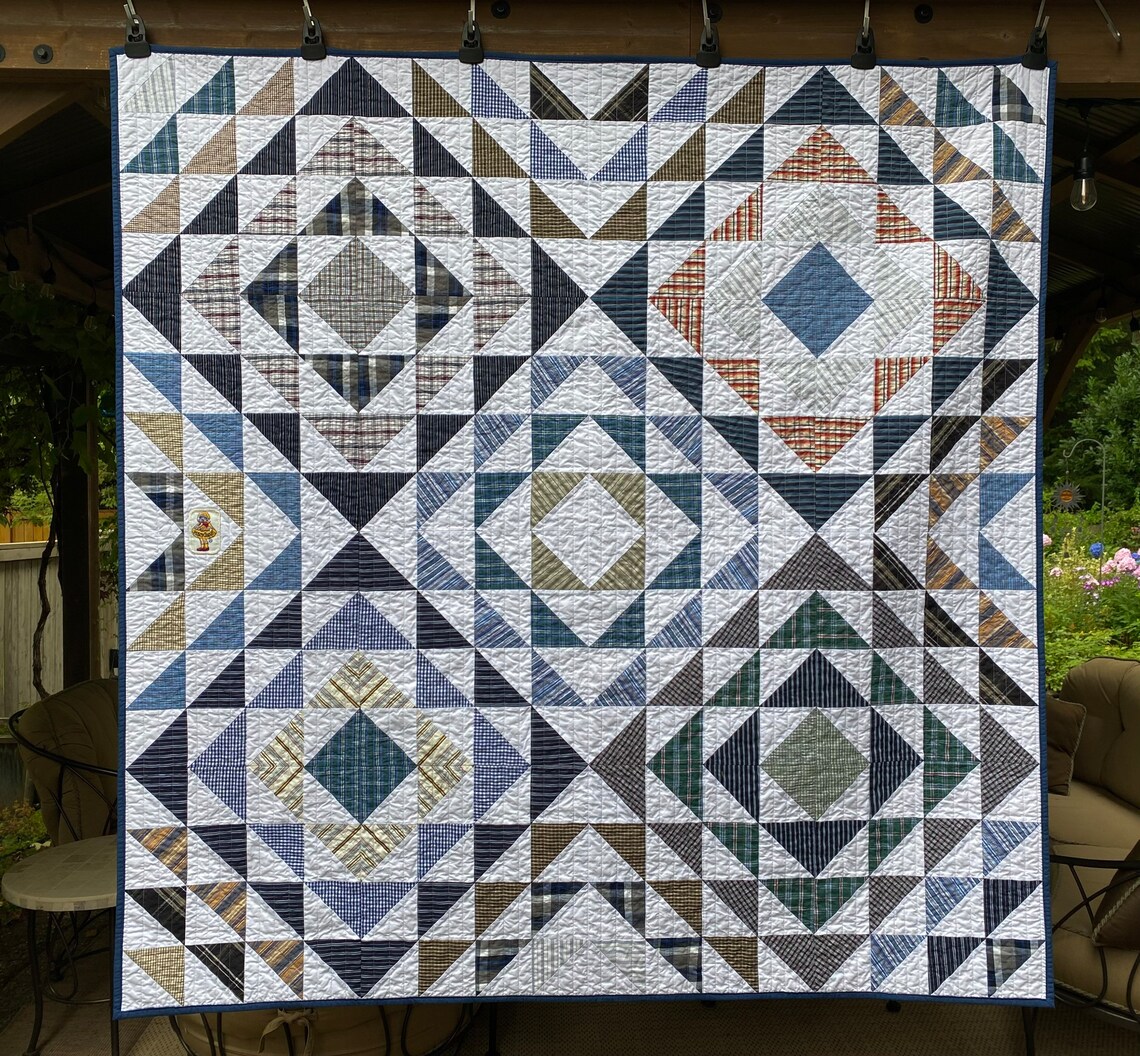 Custom Memory Quilt. Made-to-order Quilt Using Clothing Worn - Etsy