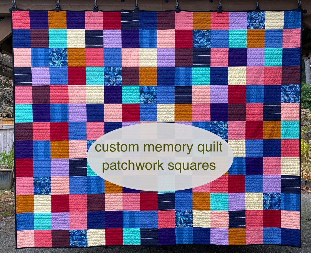 Custom Memory Quilt. Made-to-order Quilt Using Clothing Worn - Etsy