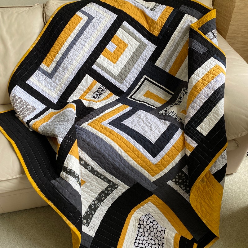Geometric Quilt - Etsy