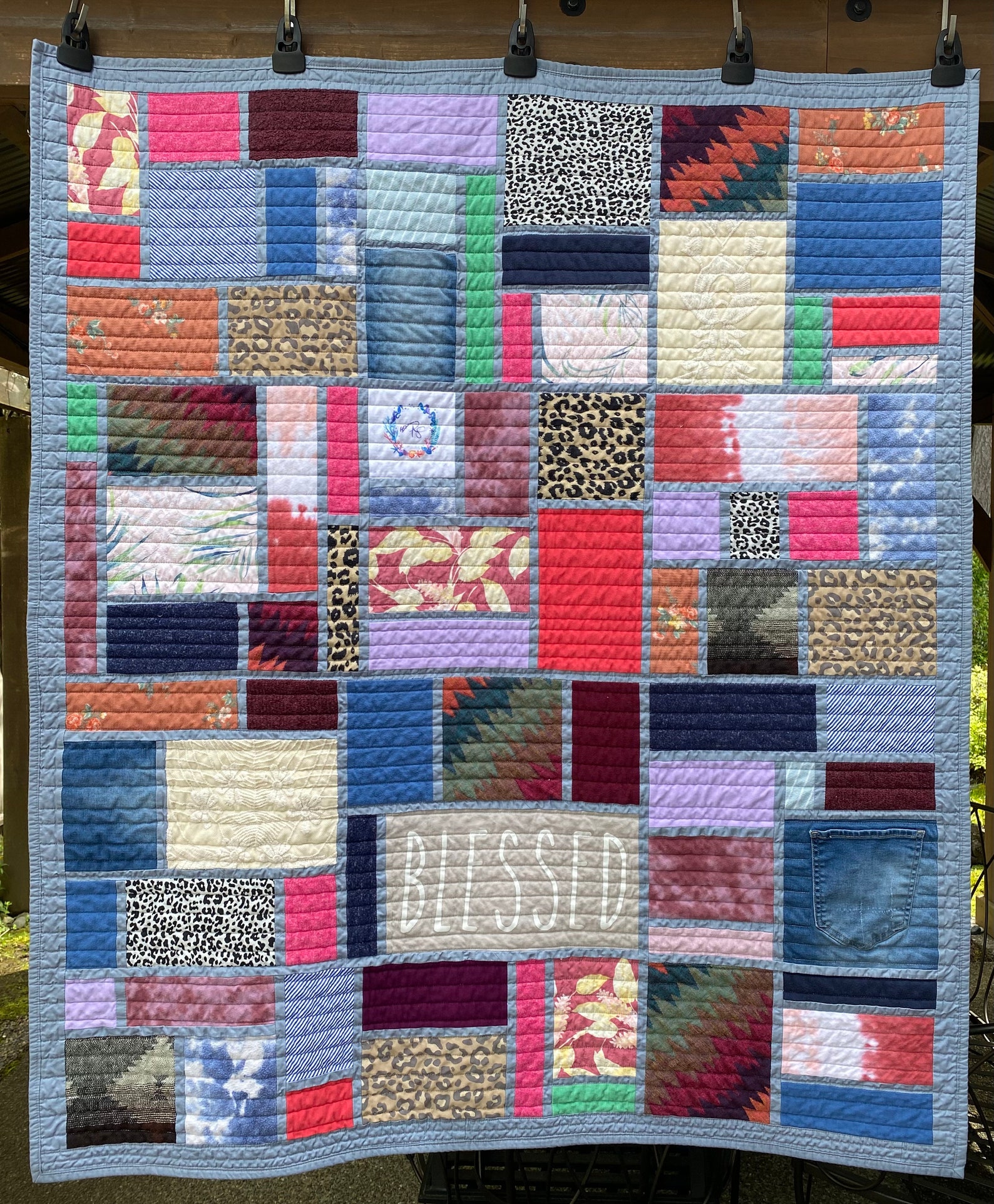 Custom Memory Quilt. Made-to-order Quilt Using Clothing Worn - Etsy
